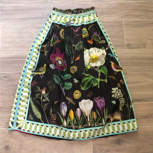 Vintage | Skirts | Vintage Floral Botanical Forest Maxi Skirt | Poshmark